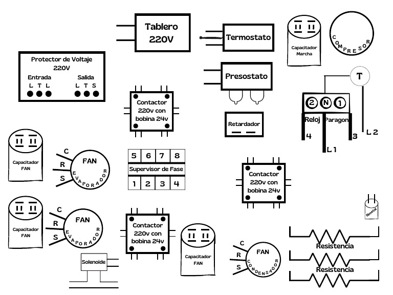 Diagrama de Cava Cuarto 2 | PDF | Ingenieria Eléctrica | Equipo eléctrico