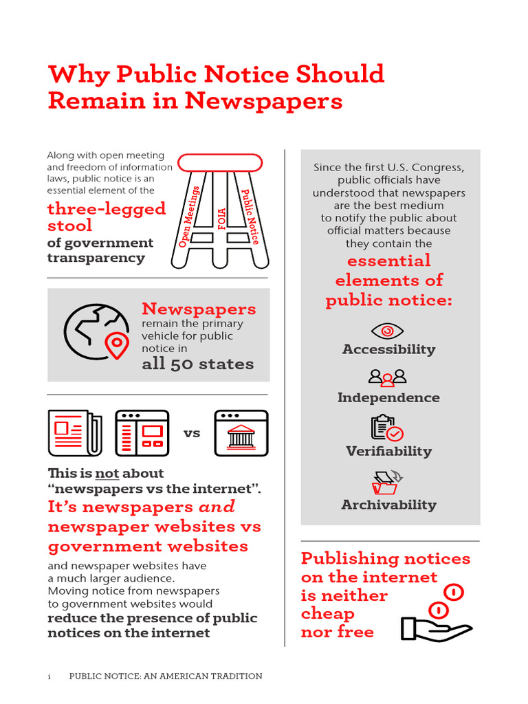 Importance of Public Notices in Newspapers | PDF | Newspapers | Internet