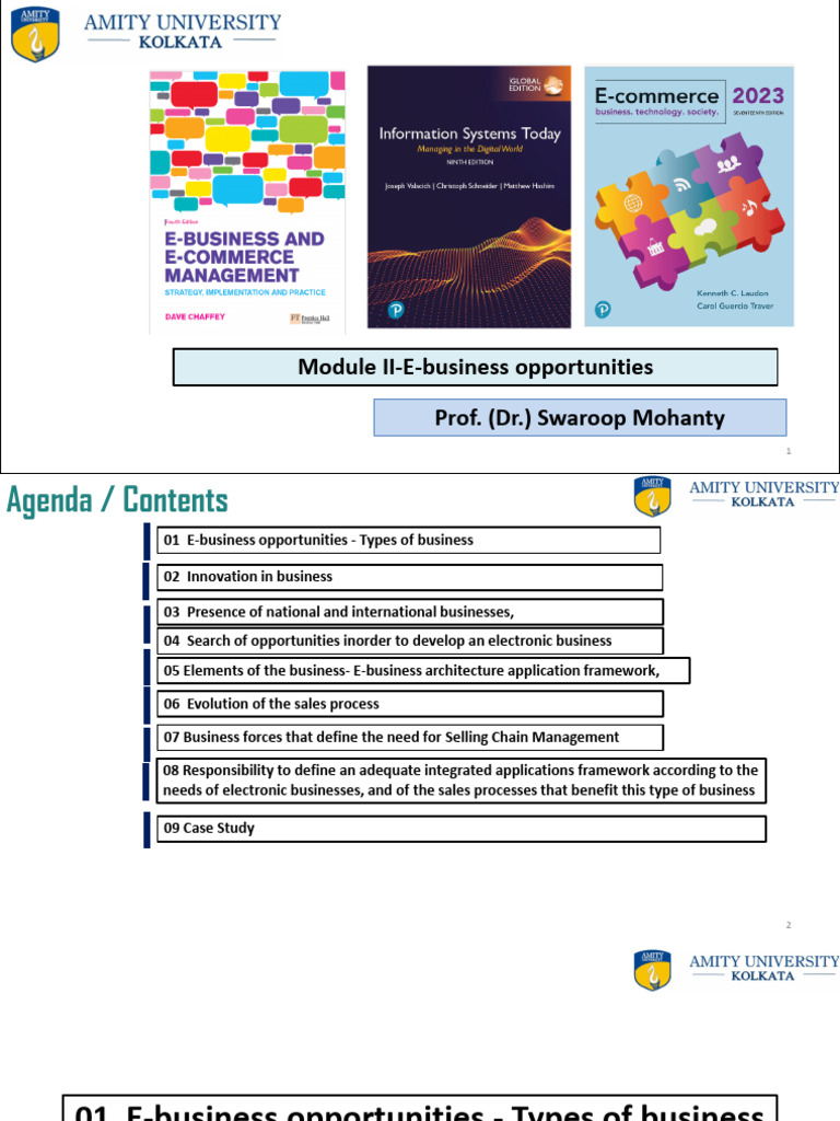 EB - Mod2 - Dr. Swaroop Mohanty - 07.02.2025 | PDF | E Commerce | Electronic Business