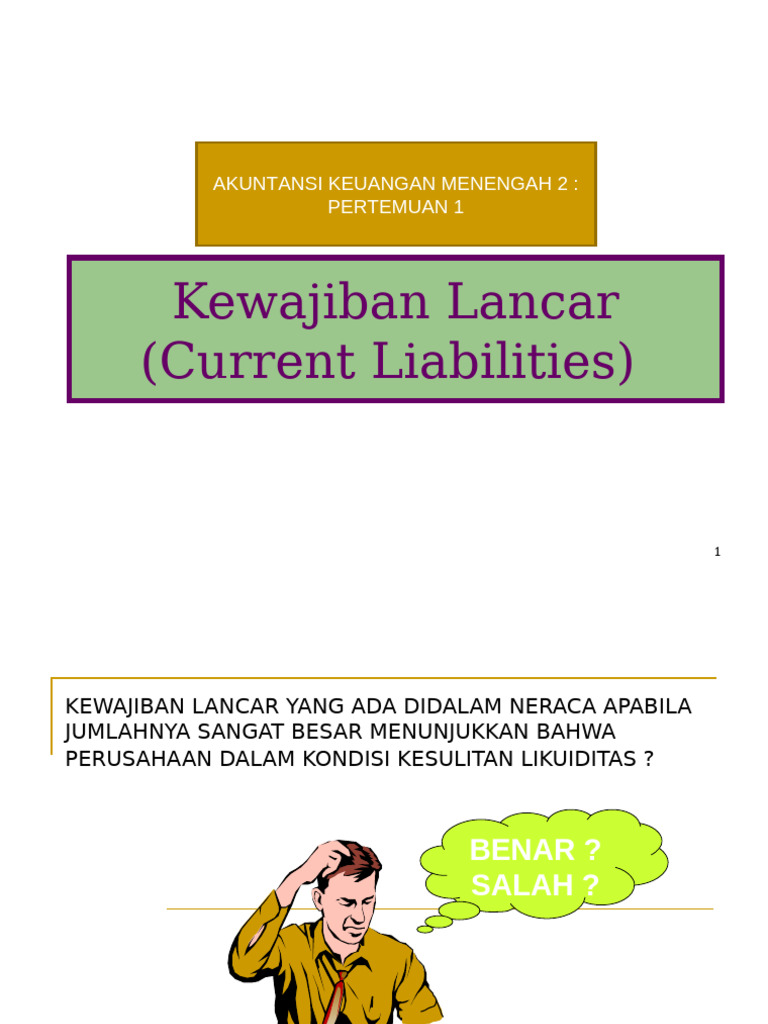 Pertemuan 1 Utang Lancar | PDF
