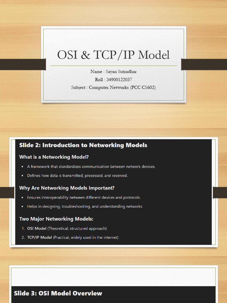 Osi & TCP | PDF