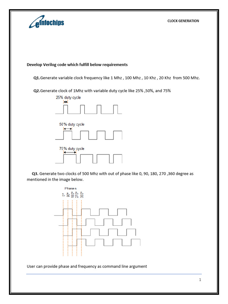 6 Verilog Assignment Clock Generation | PDF