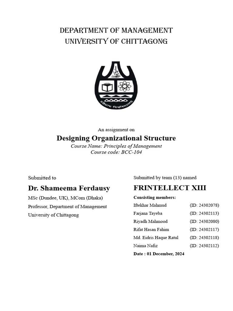 Designing Organizational Structure-1 | PDF | Innovation | Collaboration