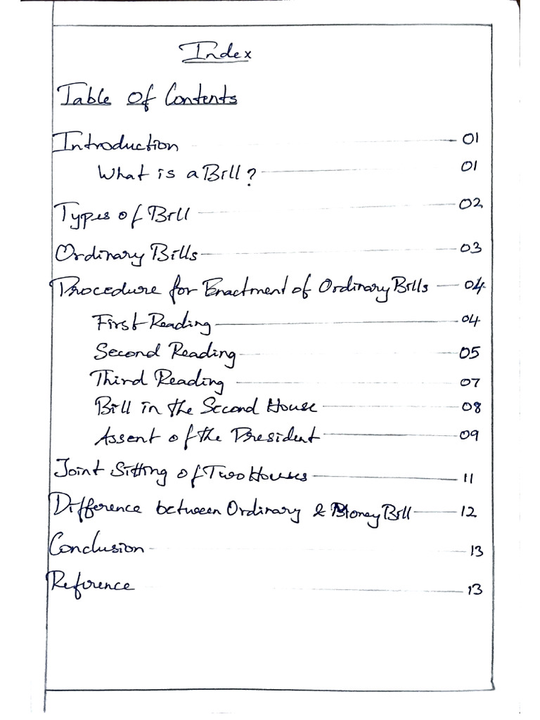 Ordinary Bills Notes | PDF
