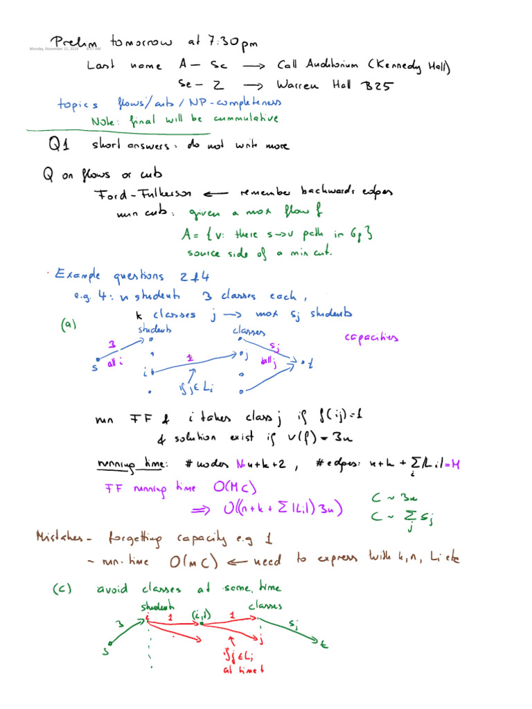 Prelim 2 Notes | PDF