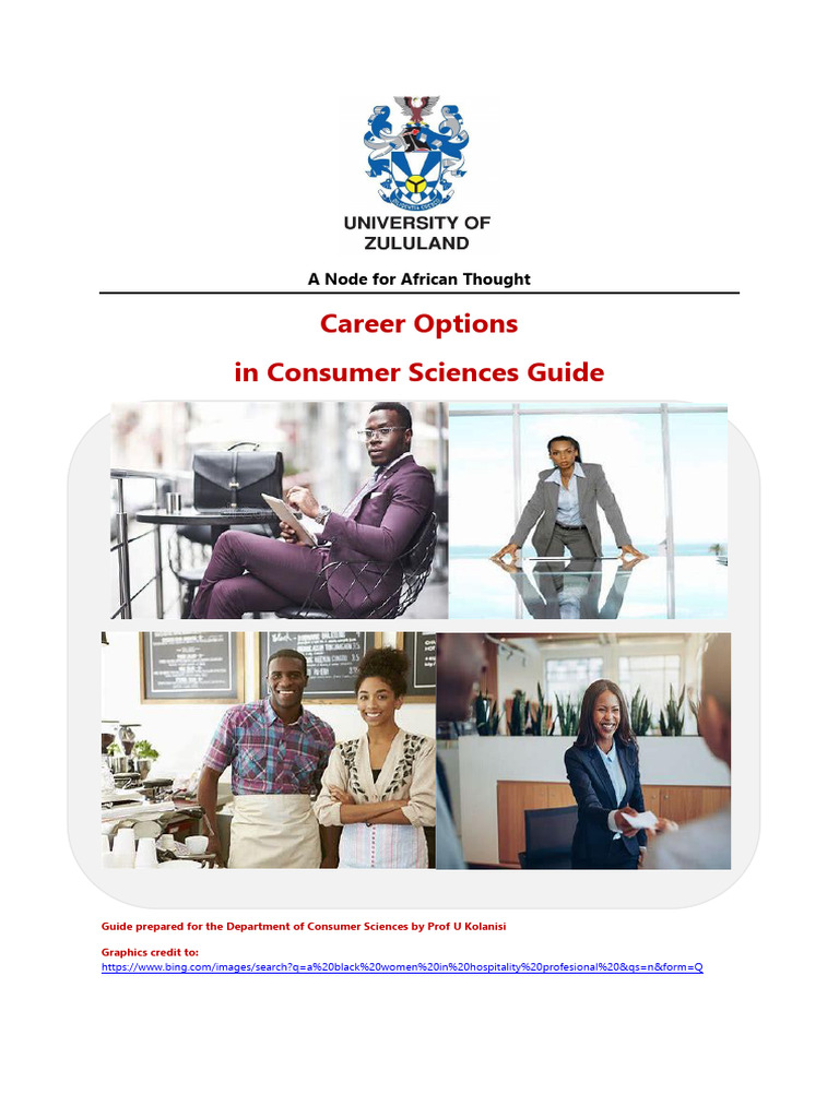 Career Paths in Consumer Sciences | PDF | Science | Thought