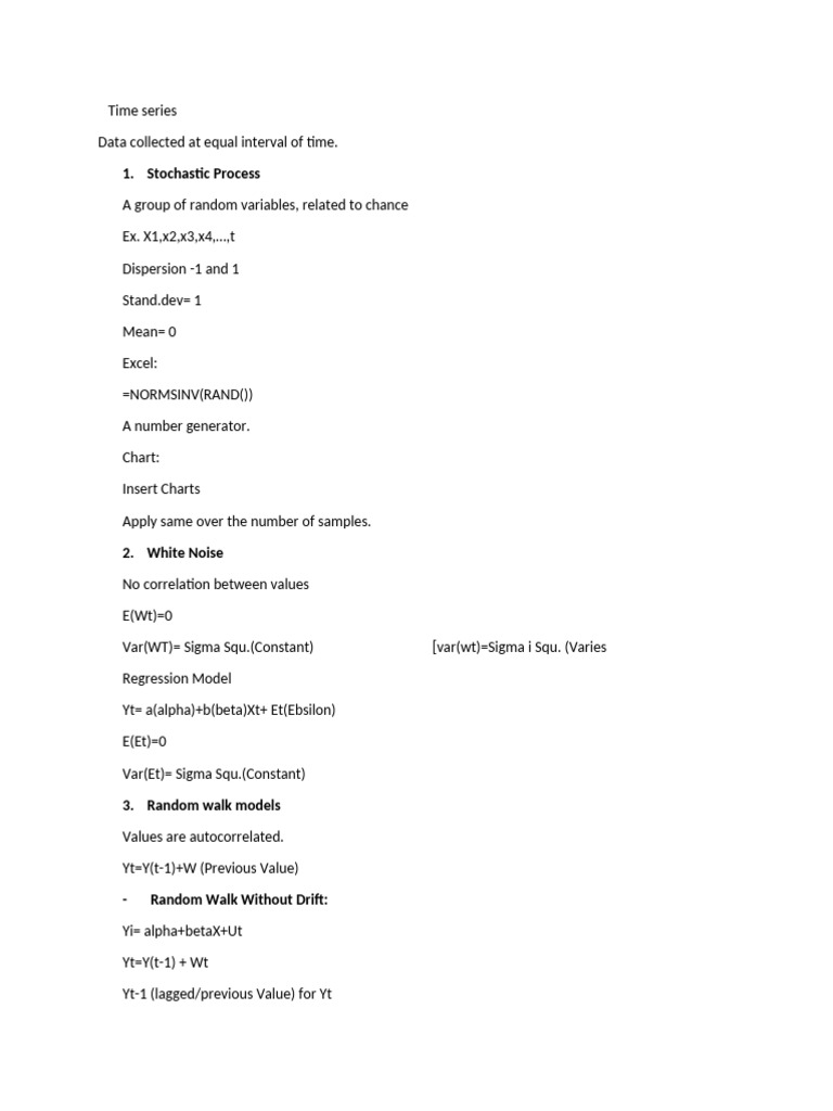 Random Time Series Analysis Techniques | PDF | Autocorrelation ...