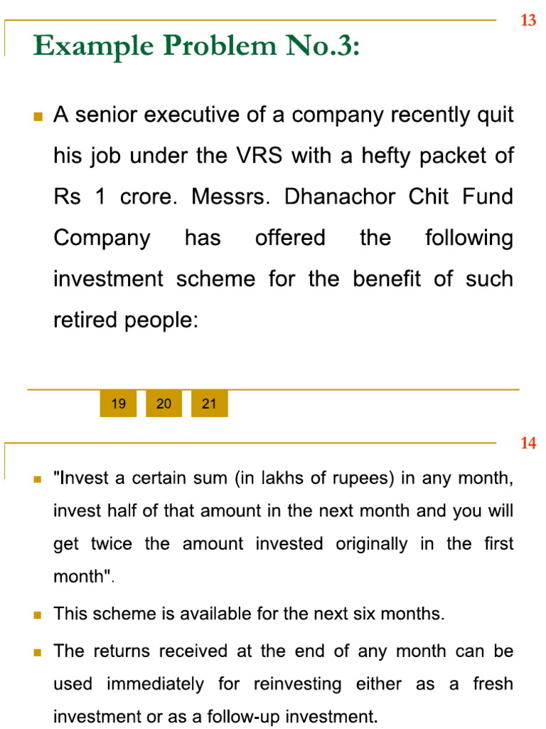 Lec 3 - Investment Problem | PDF