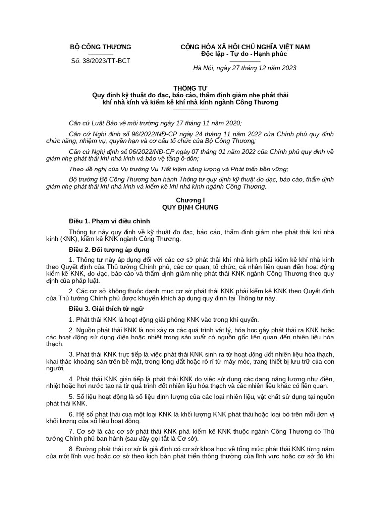 Thông tư-38-2023-TT-BCT | PDF