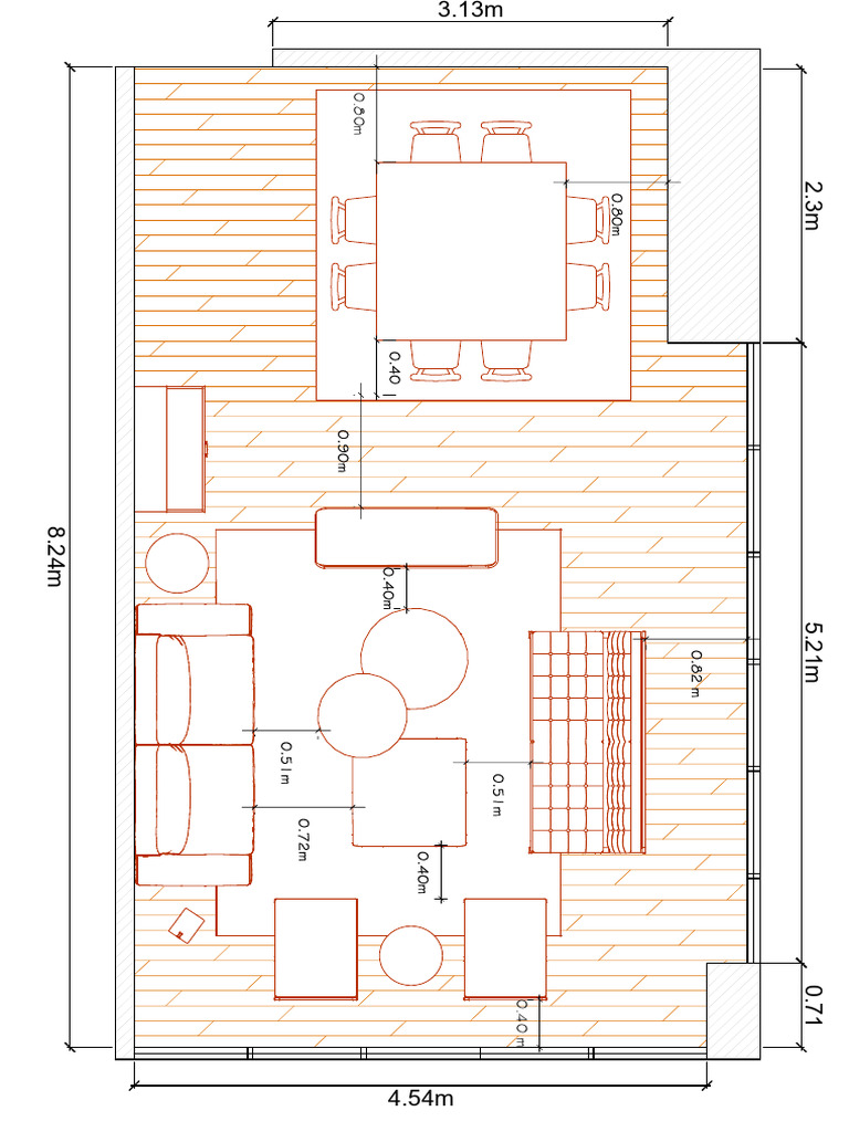 Plano Sala Comedor Ofelia | PDF