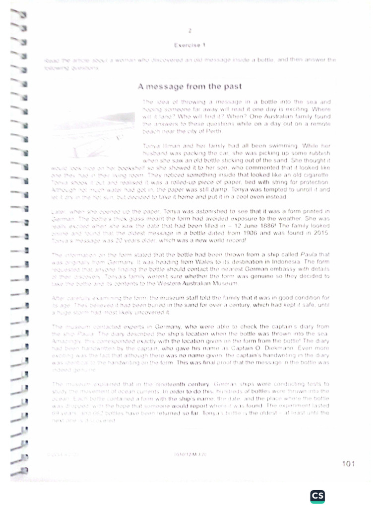 Paper 1 Exam 8 | PDF