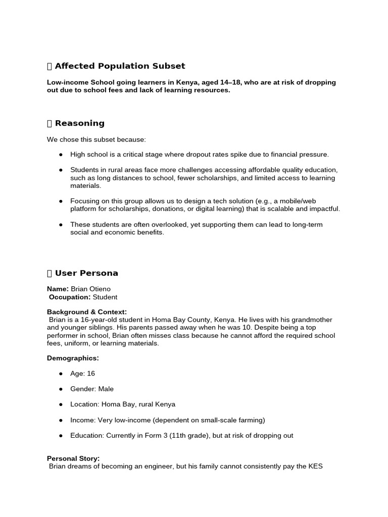 User Persona | PDF