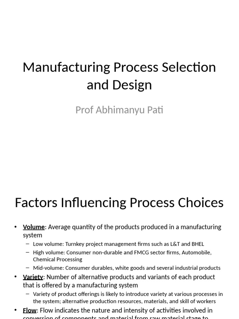 6 Manufacturing Process Selection & Design | PDF | Pulp (Paper) | Paper