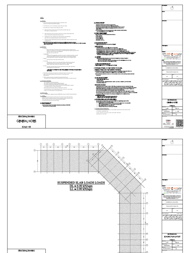 03. Structural Approved Drawing | PDF | Concrete | Cement