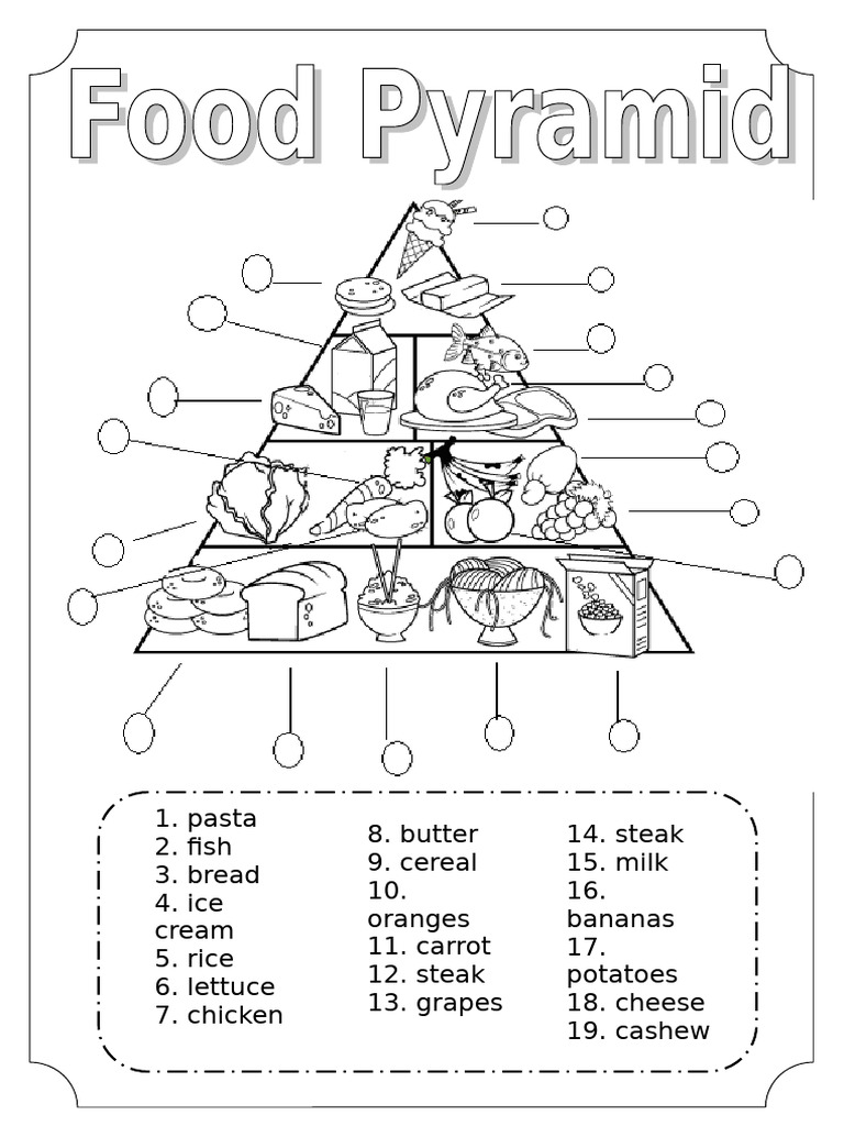 Food Pyramid Fun Activities Games - 4397 | PDF
