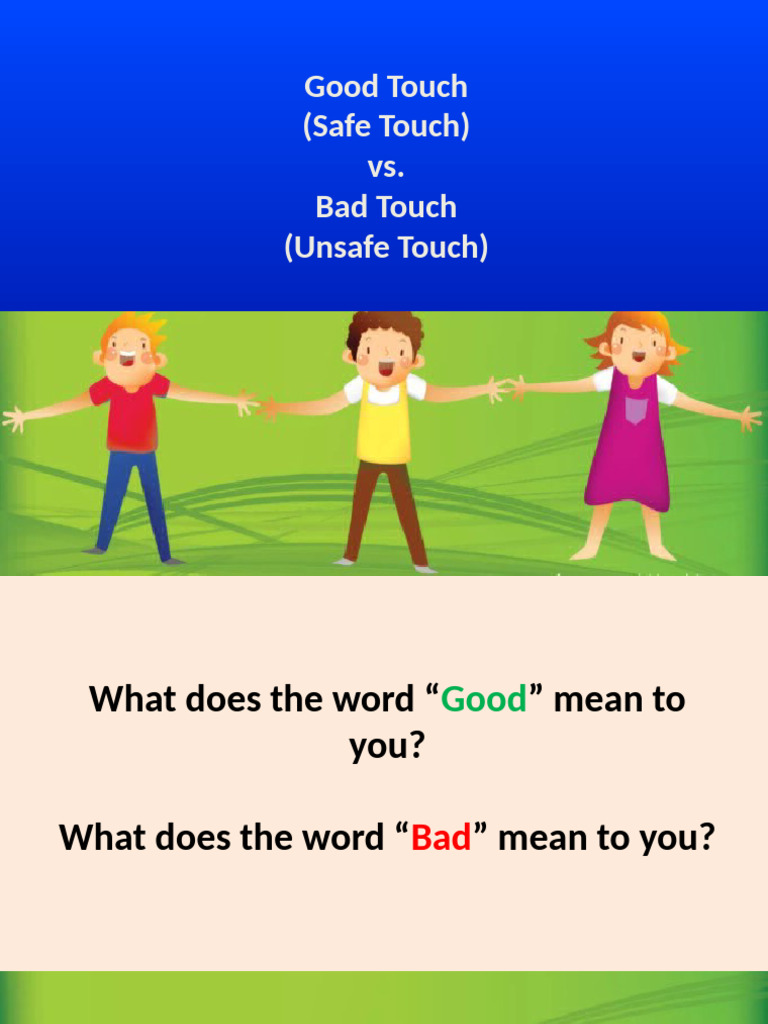 Good Touch vs. Bad Touch for Kids | PDF