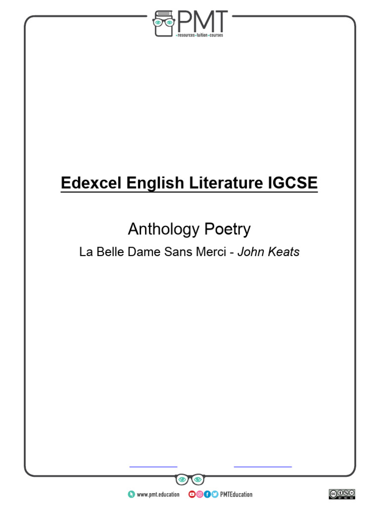 La Belle Dame Sans Merci - A Ballad - John Keats | PDF | Poetry | John ...