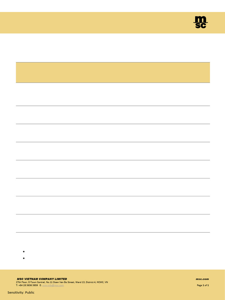 Export Reefer Power Charge | PDF