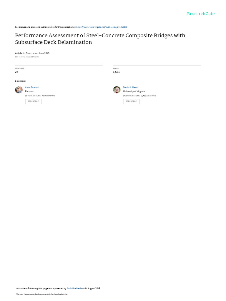 Performance Assessment of Steel-Concrete Composite Bridges With ...