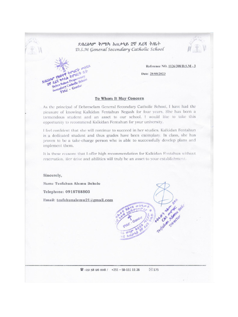 Recommendation Letters | PDF