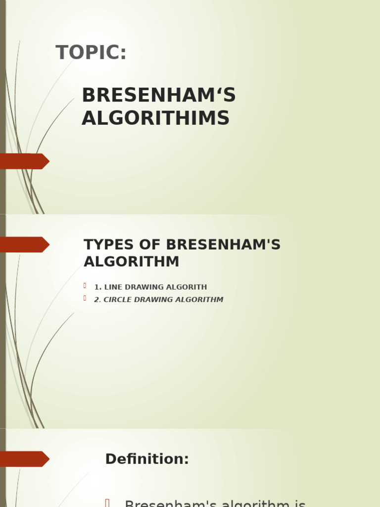 Bresenham S Algorithims | PDF