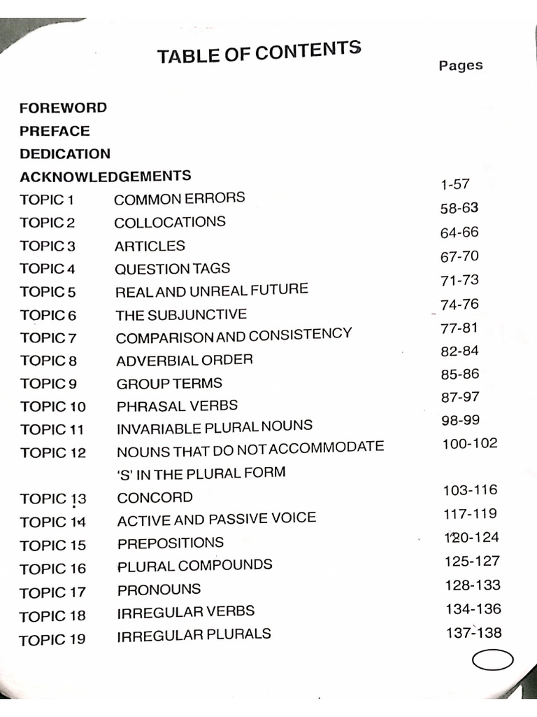 Fundamental Formulas of English 1 | PDF