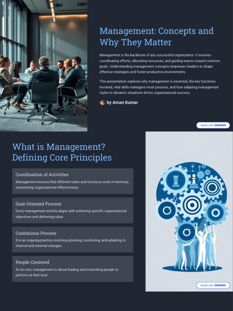 Management Concepts and Why They Matter | PDF | Goal | Motivation