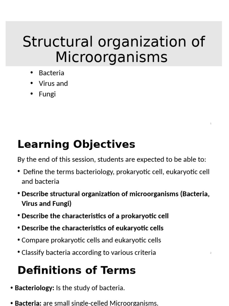Microorganism Structure: Bacteria, Viruses, Fungi | PDF | Cell (Biology ...