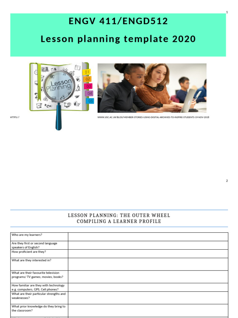 Lesson Planning Template for Educators | PDF | Procedural Knowledge ...