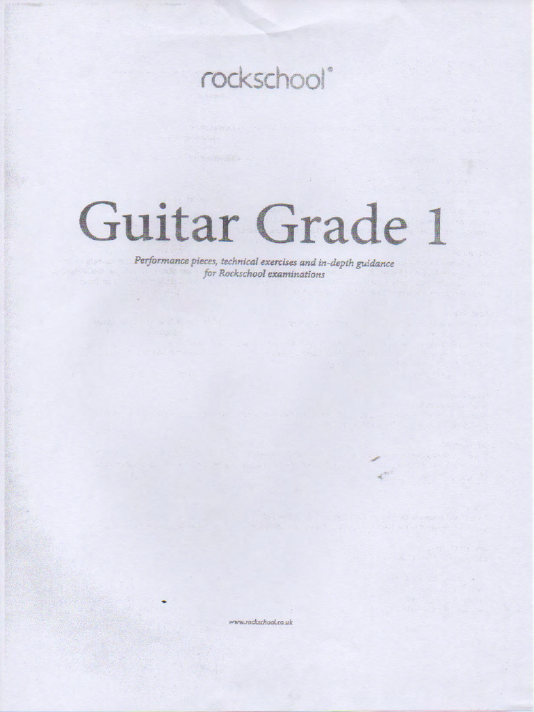 RockSchool Guitar2012-2018 Guade 1 | PDF