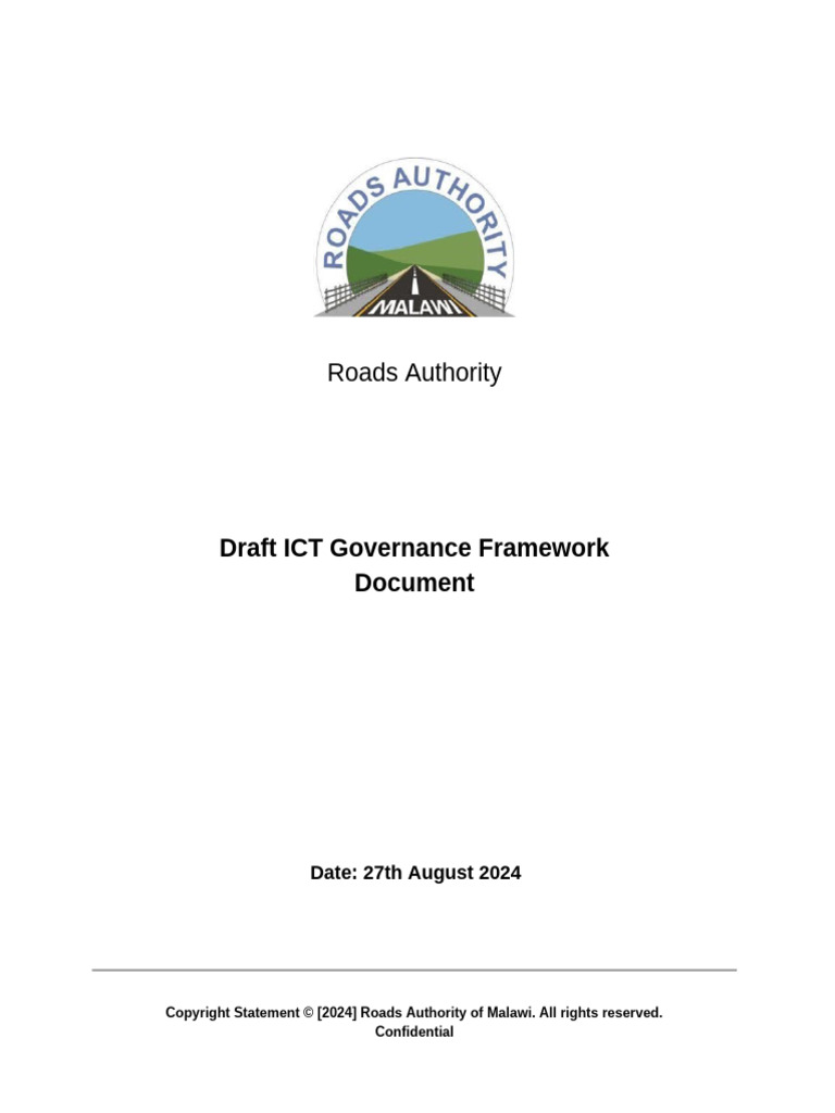03 RA - Draft ICT Governance Framework Document Ver 1.0 20241126 | PDF ...