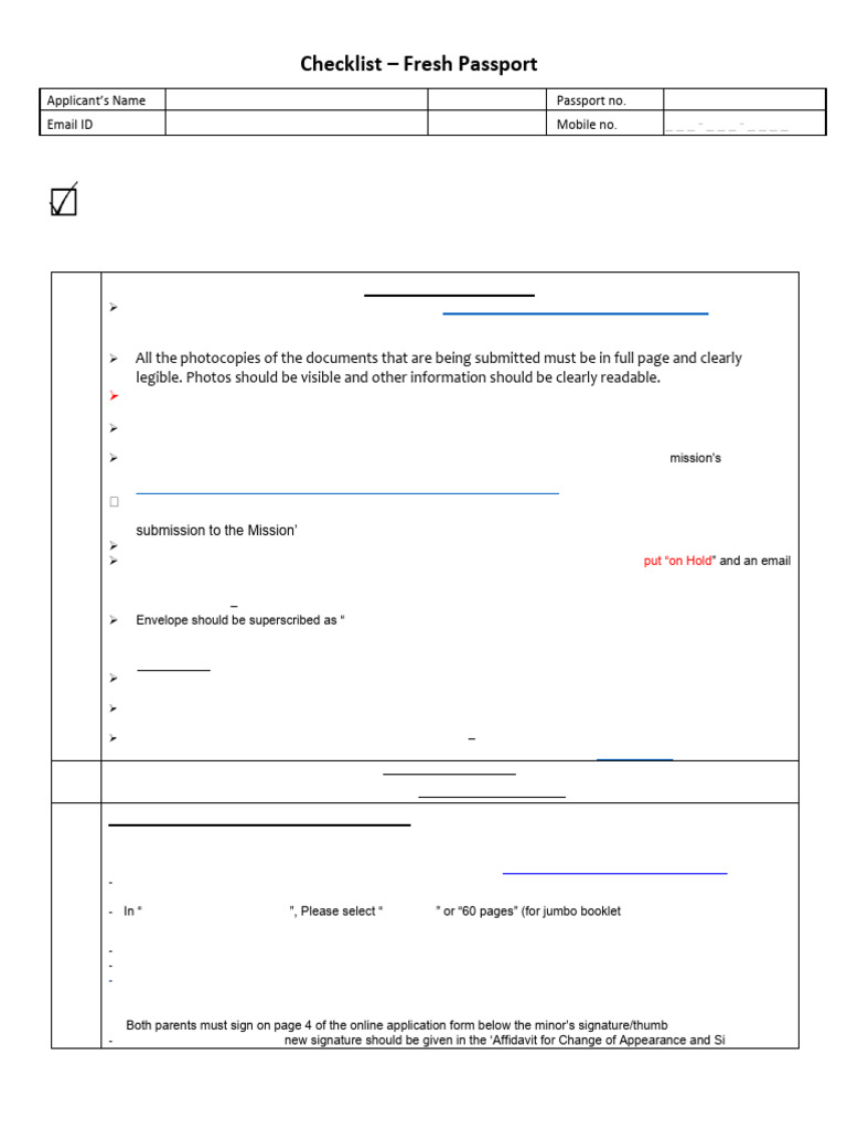Passport Checklist Regular1 | PDF | Passport