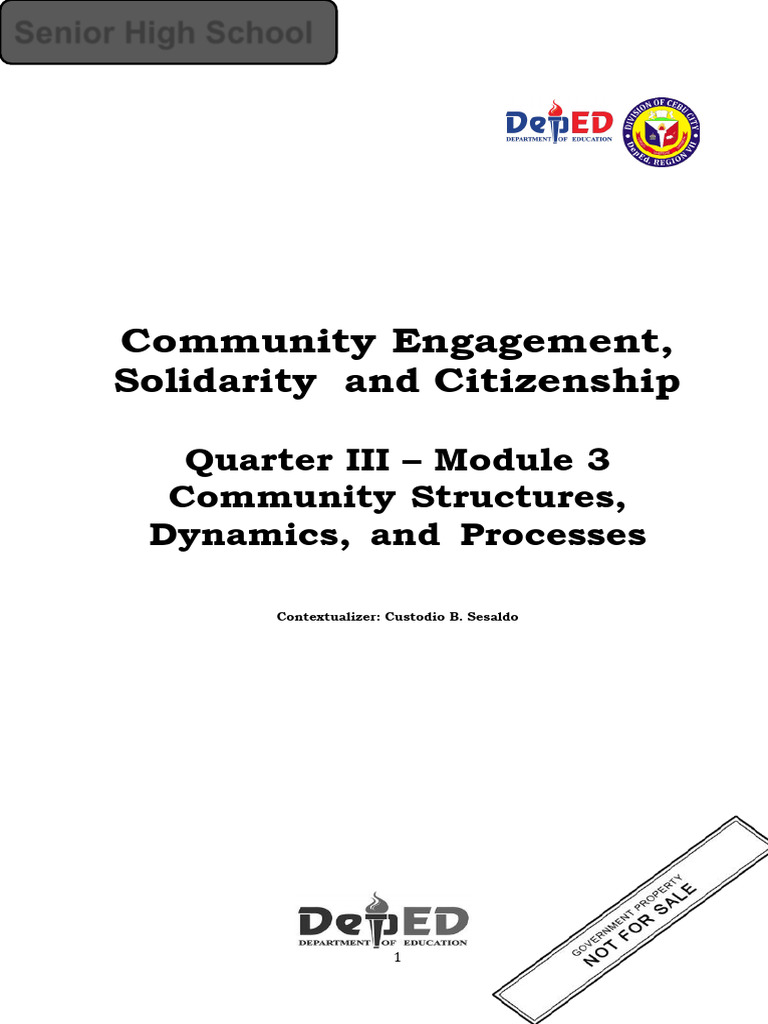 Q3 - Module3 - Community Structures Dynamics and Process | PDF ...