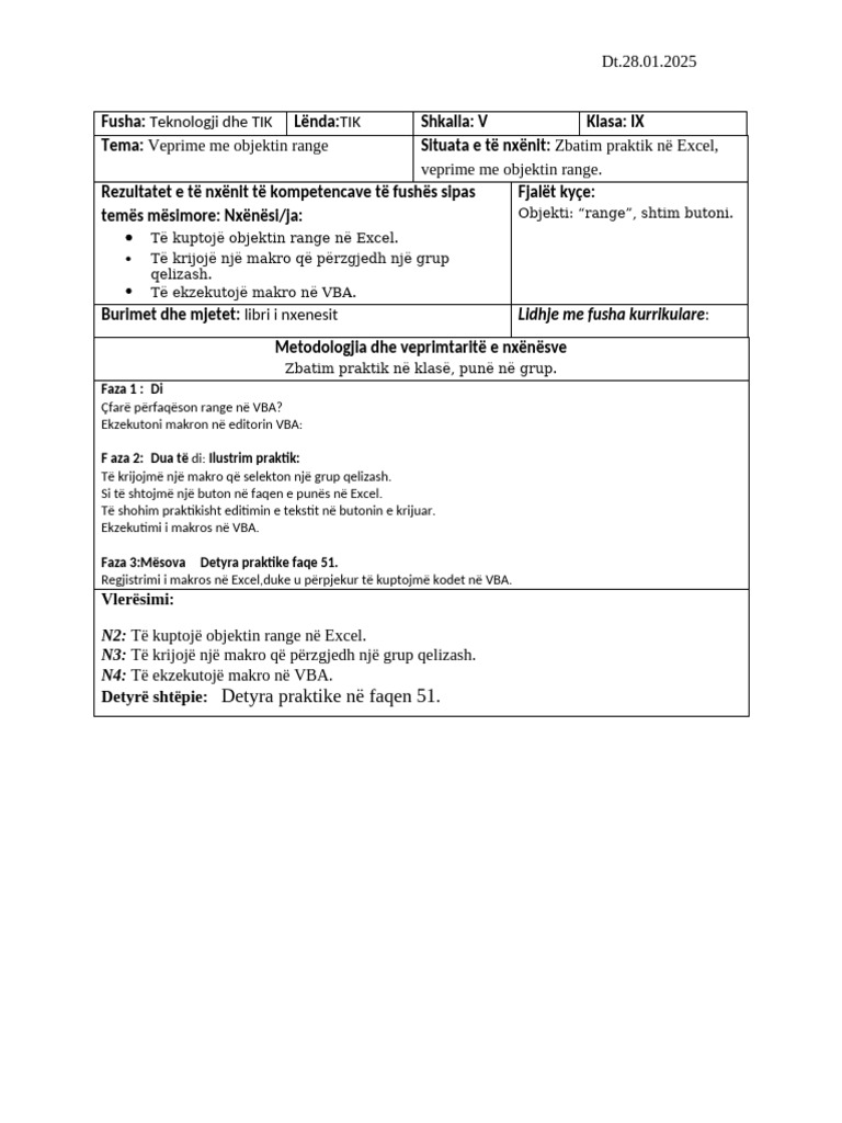 Veprime Me Objektin Range Pdf