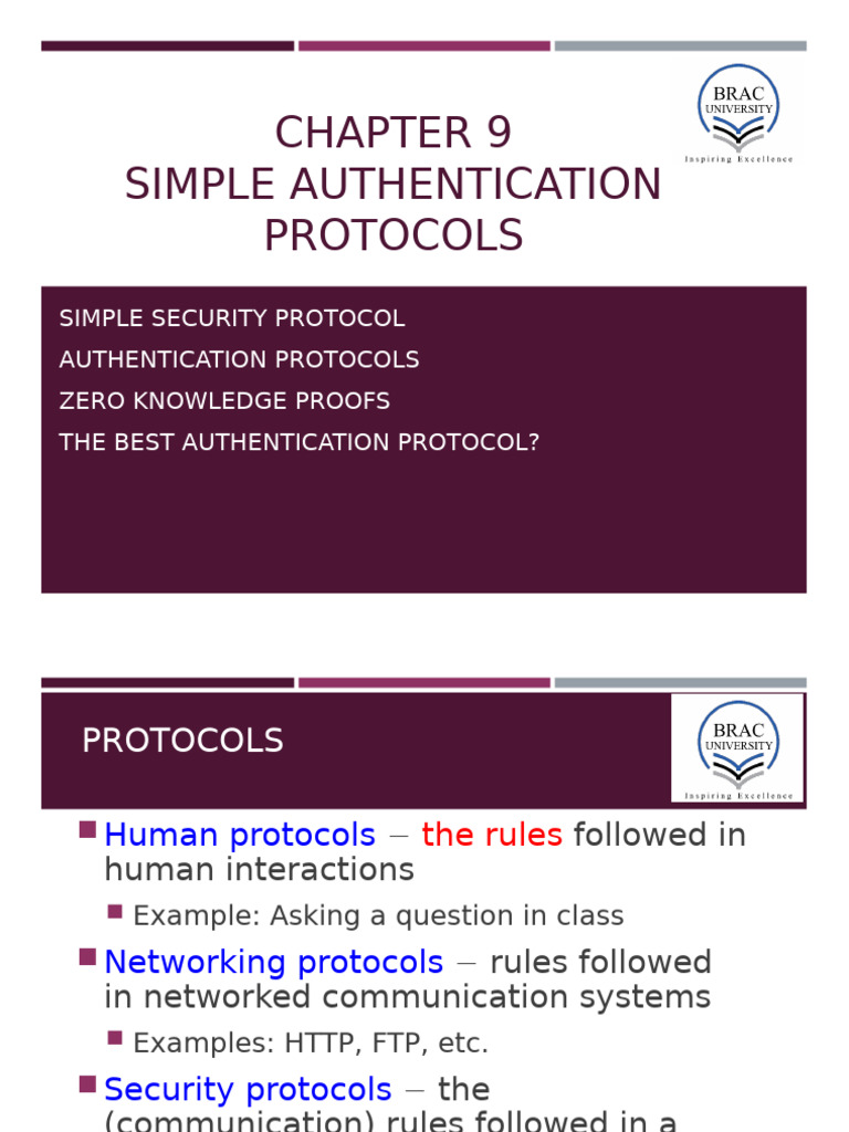 Lec 7 Authentication Protocols - 2 | PDF | Cryptography | Public Key Cryptography
