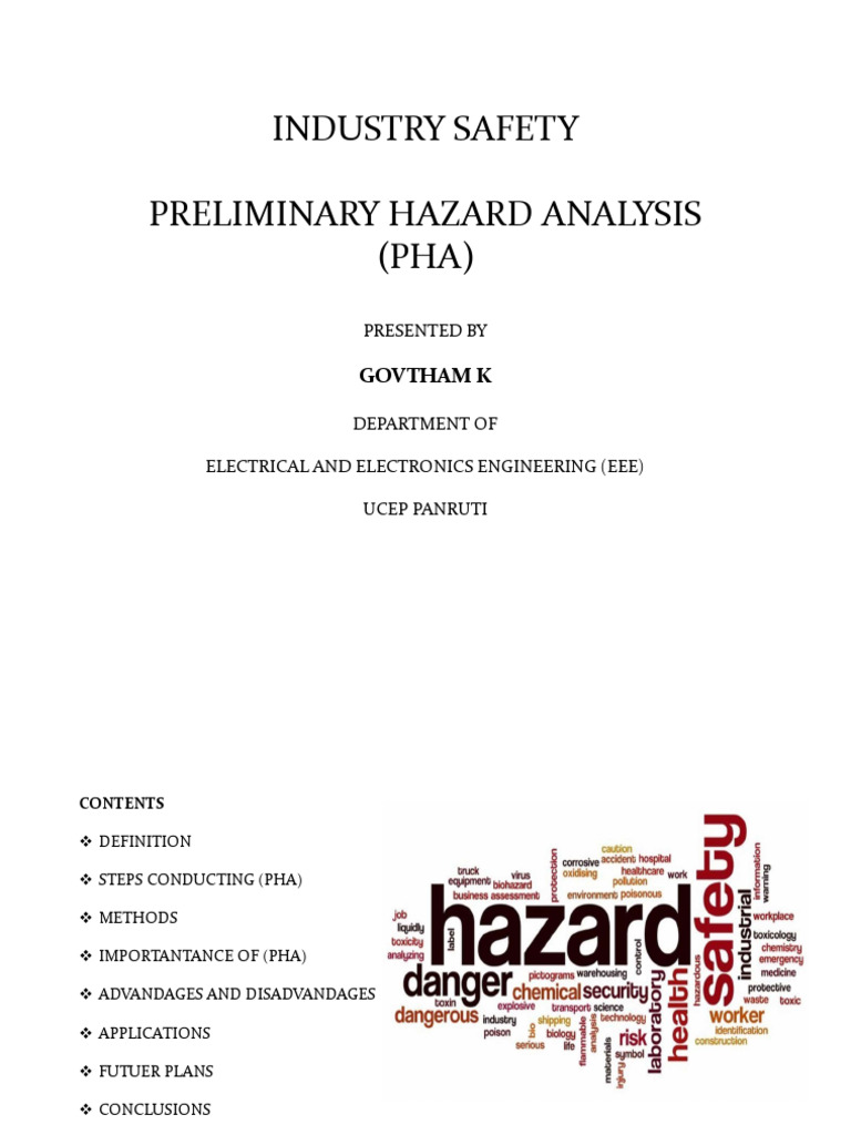 Preliminary Hazard Analisys PDF | PDF | Hazards | Occupational Safety ...