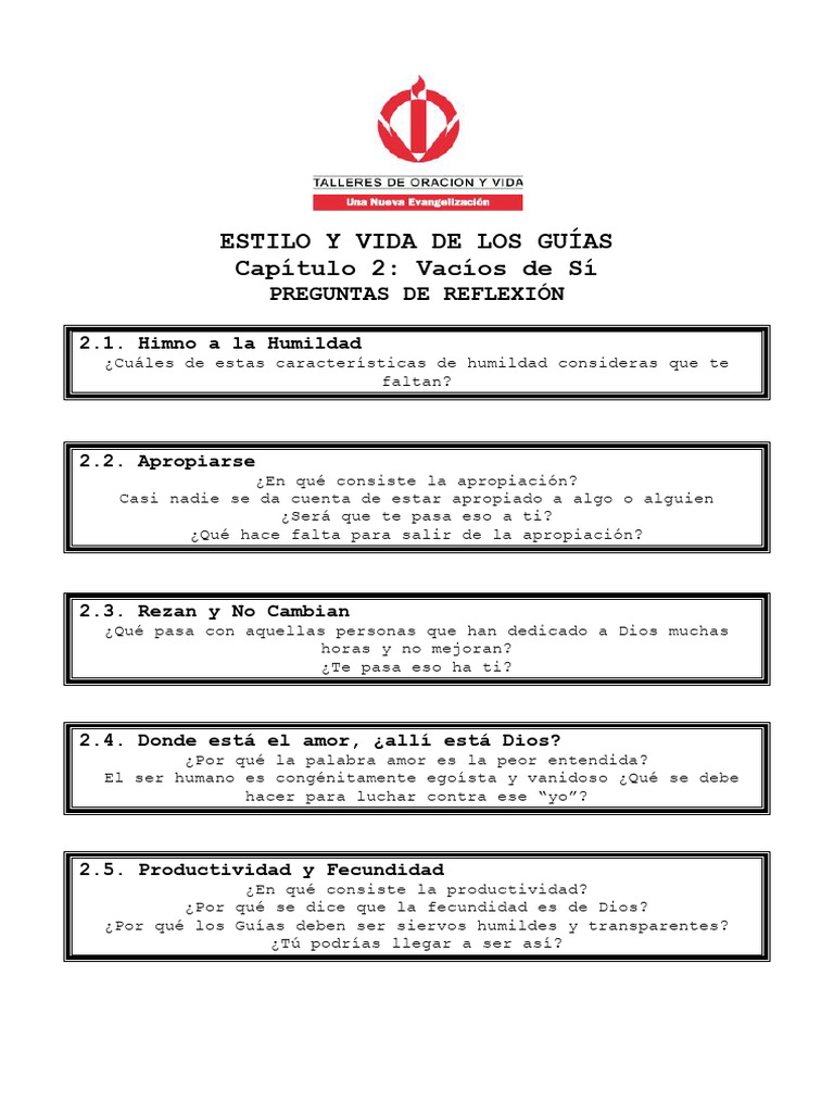 Reflexiones sobre Humildad y Guías | PDF