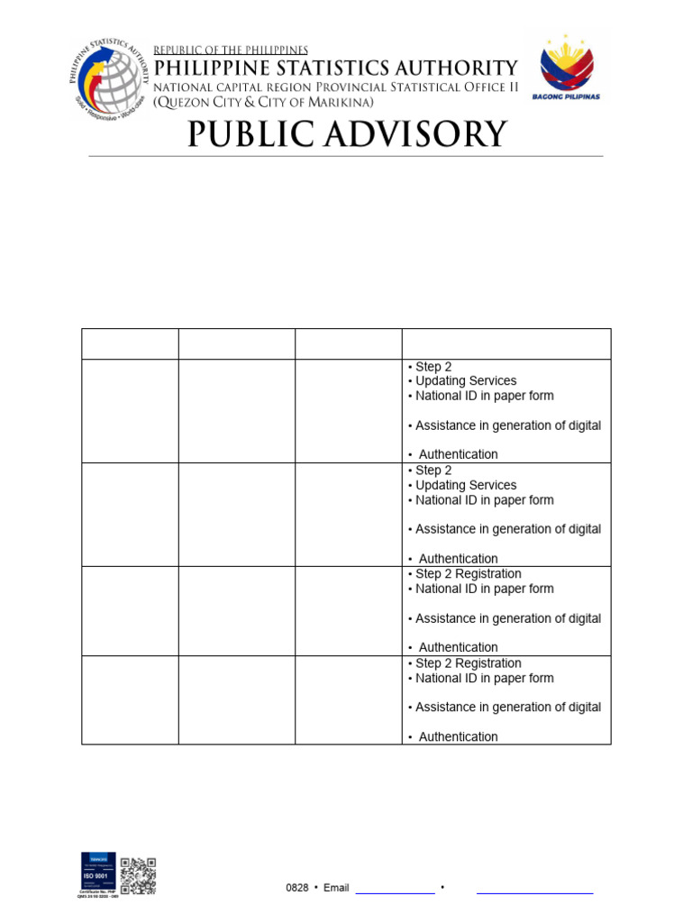 National ID Registration Centers in QC | PDF | Identity Document ...
