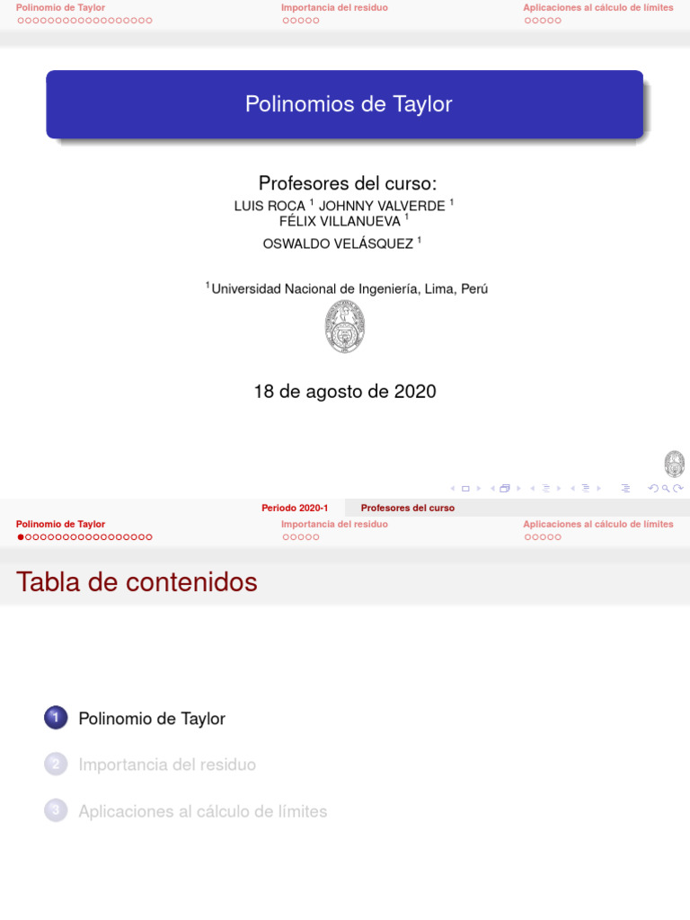 13.1 Polinomio de Taylor | PDF | Derivado | Matemáticas De La Computación