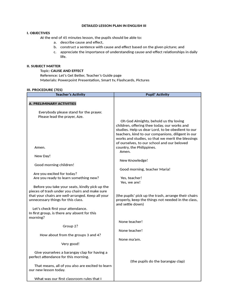 CAUSE AND EFFECT ENGLISH III | PDF | Punctuation | Causality