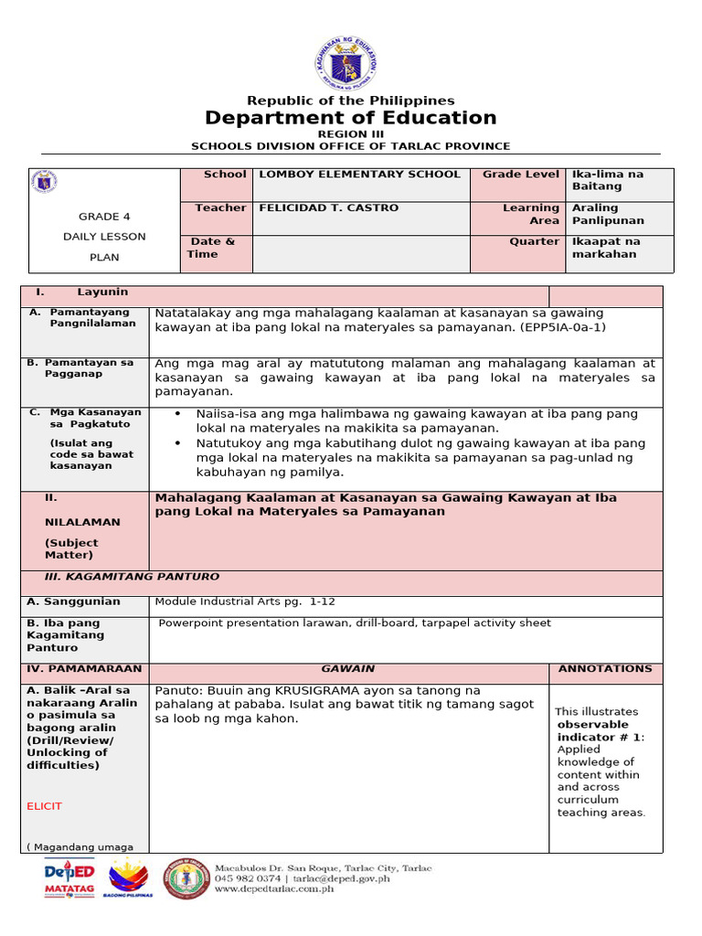 Cot Ap4 w8 q2 Felicidadt - Castro 1 | PDF