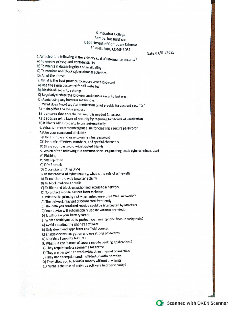 MDC Sem 3 Assignment Computer Science | PDF