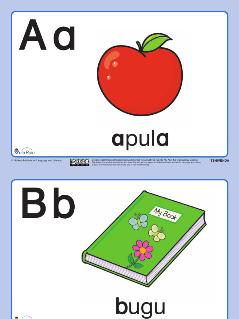 Setswana and Tshivenda Alphabets Guide | PDF | Creative Commons ...