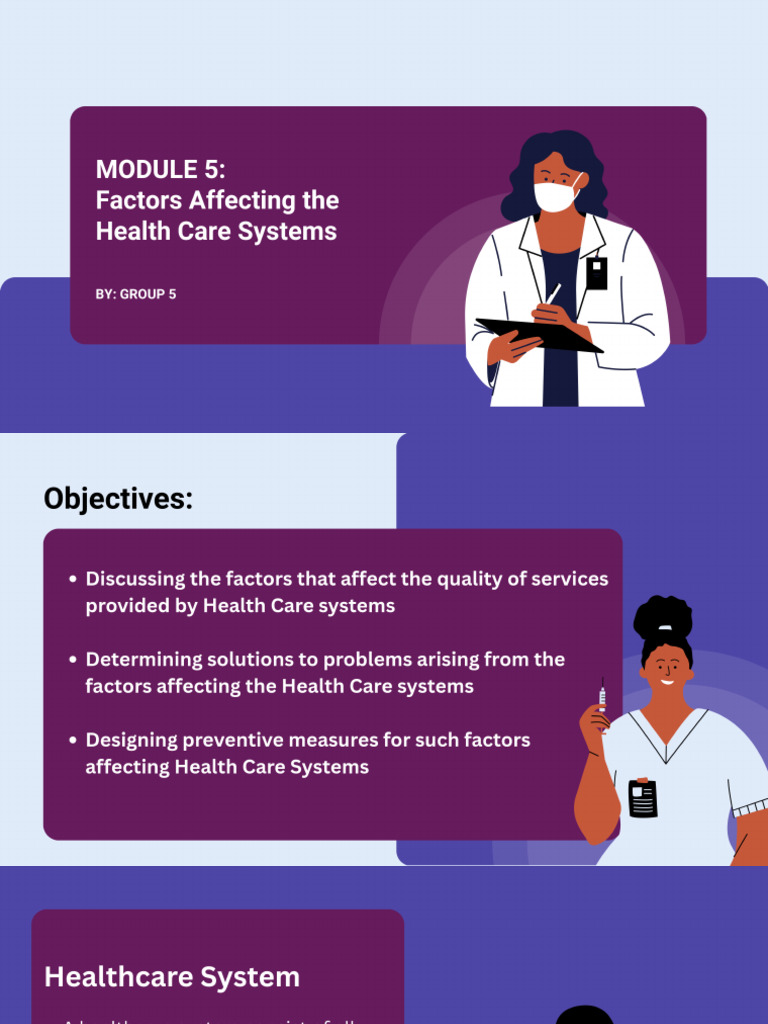 MODULE 5: Factors Affecting The Health Care Systems | PDF