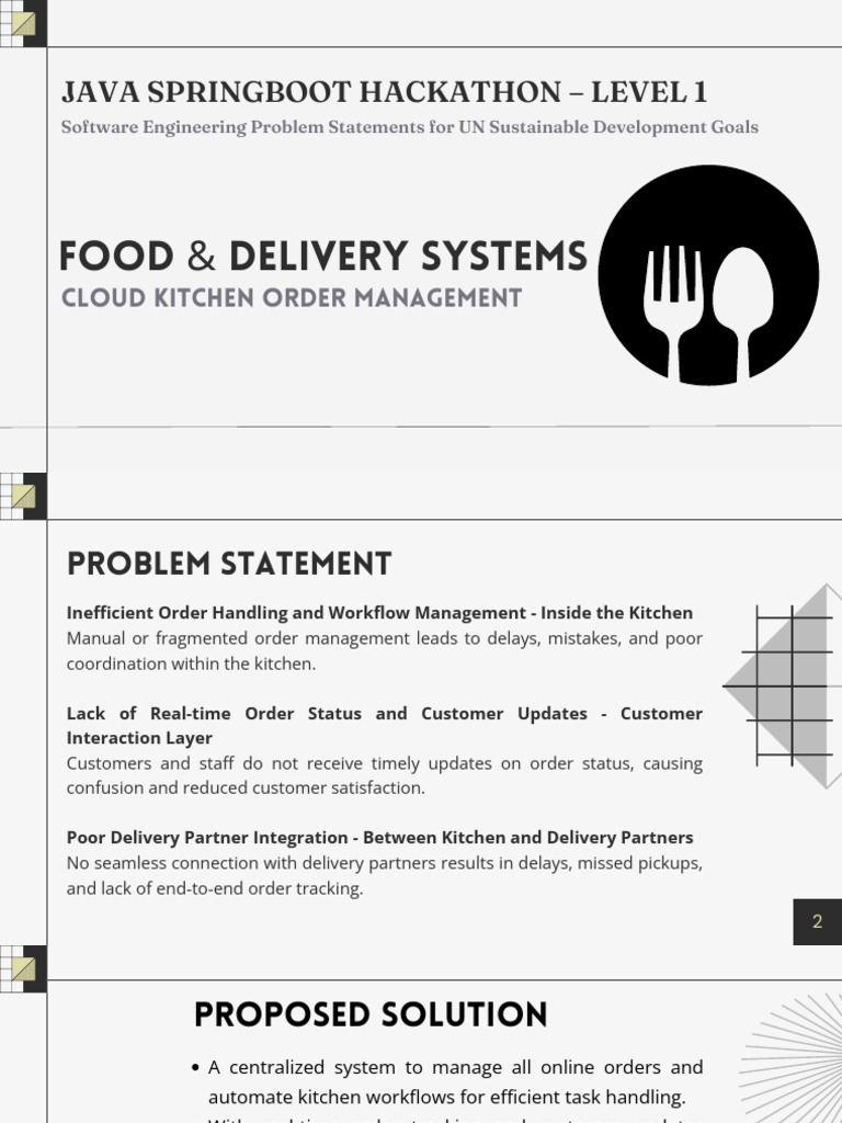 Cloud Kitchen Order Management System | PDF | Computing | Information ...