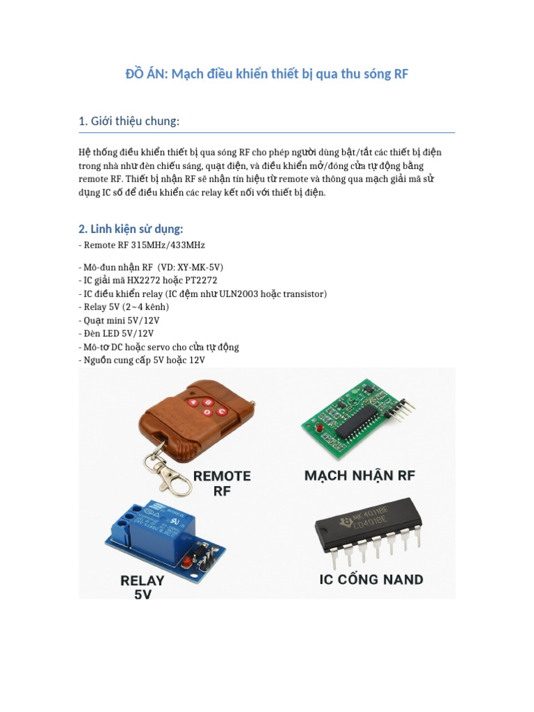 Do An Mach Dien Tu | PDF