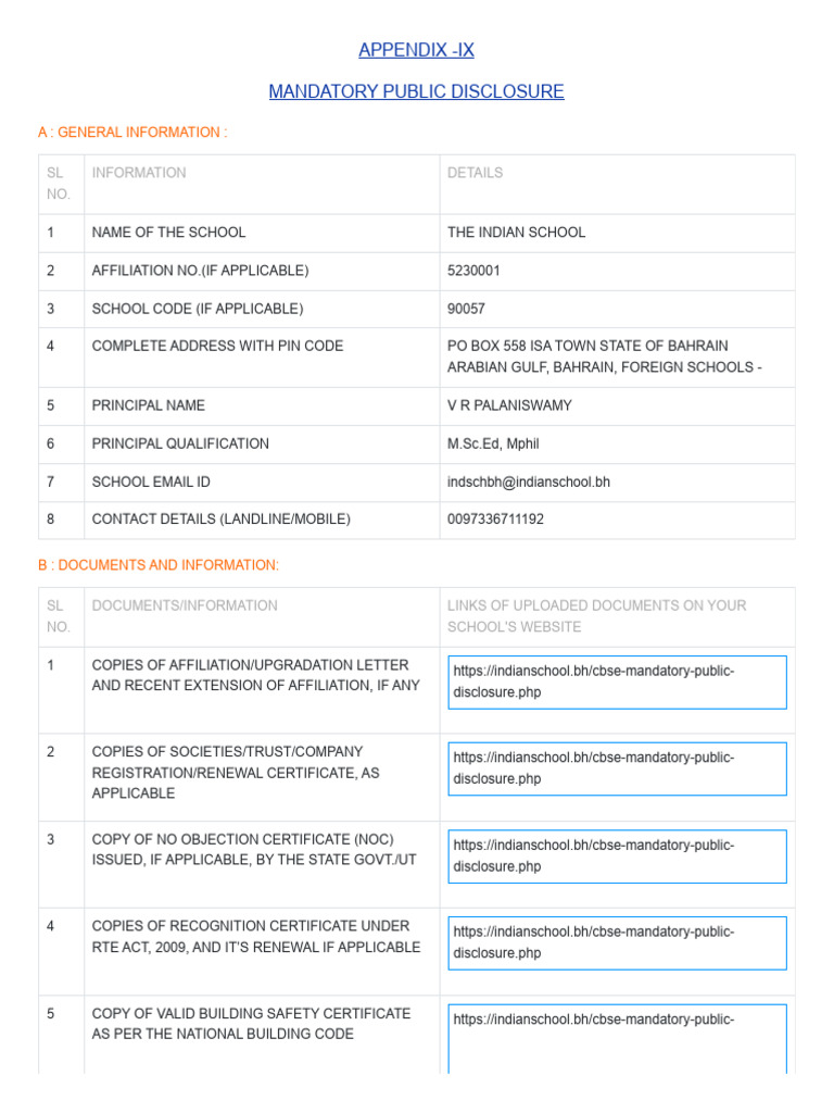 1.mandatory Disclosure Details | PDF