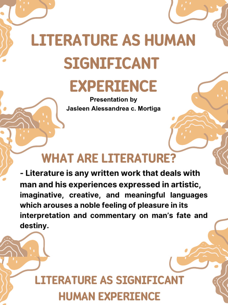 Literature as a Human Experience | PDF