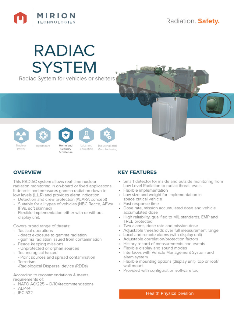 Radiac System For Vehicles or Shelters | PDF | Radioactive ...