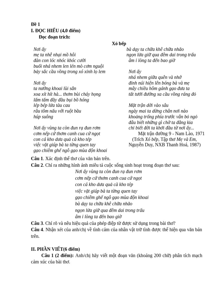 Thơ Tự Do k10 | PDF